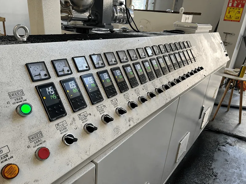 What is the extrusion process of the extruder?